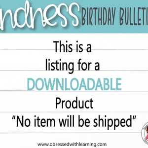 Kindness Farmhouse Birthday Bulletin Board for Classroom Decor - Etsy