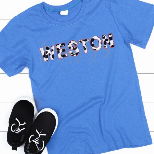 Black and White Cow Print Alphabet Digital Download - Etsy