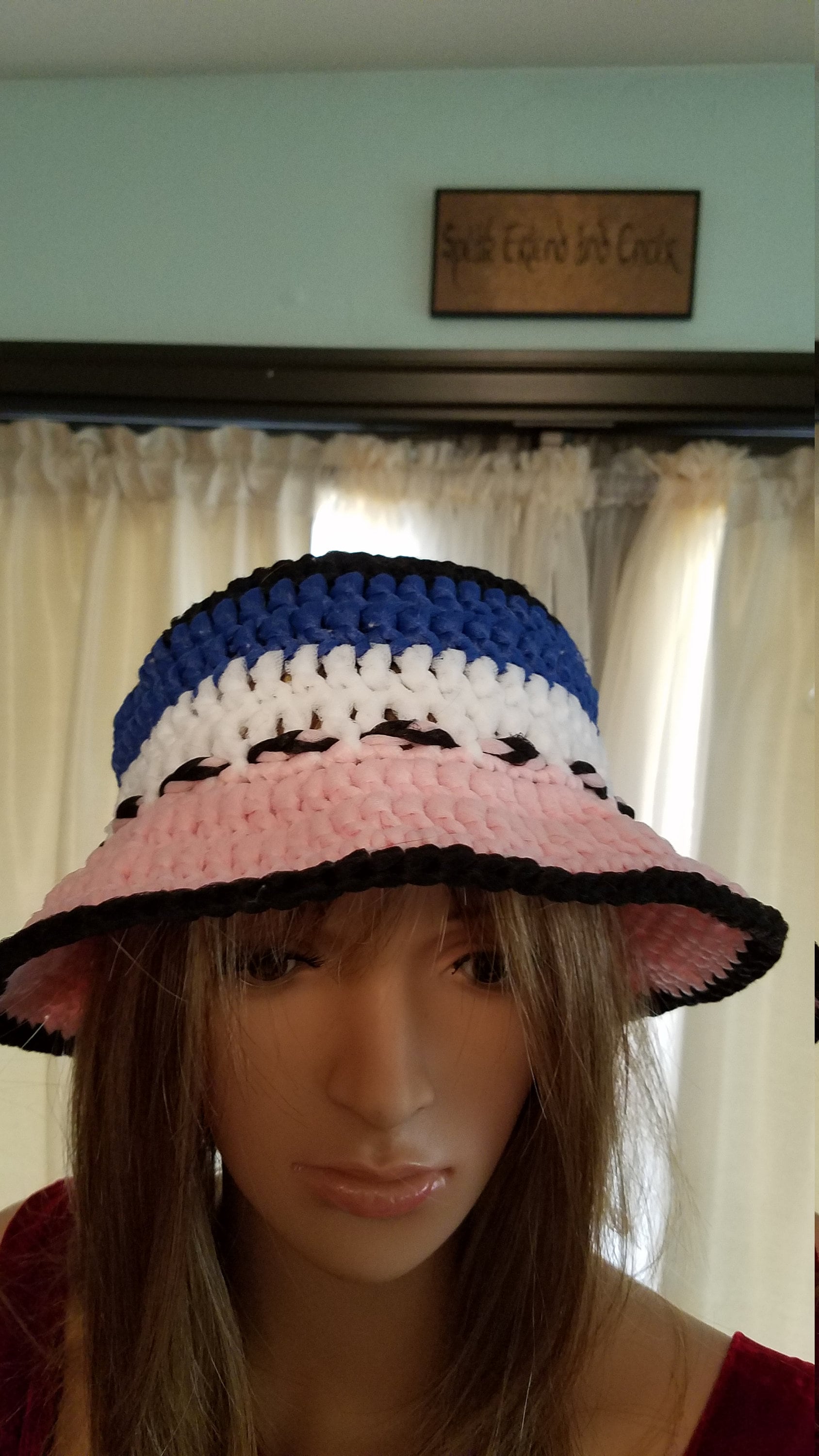 Multi Color Net Sun Hat - Etsy