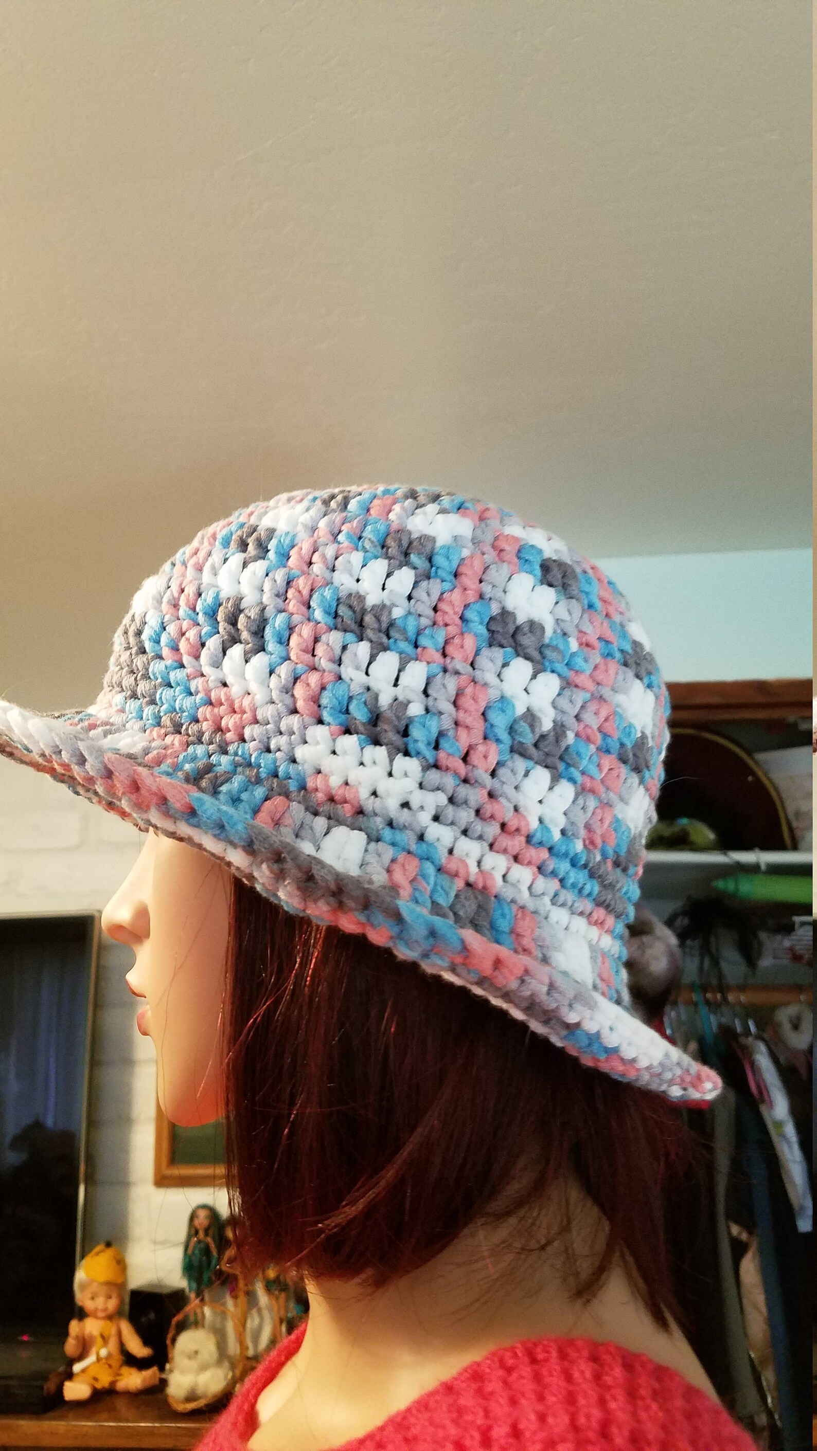 Multi Color Bucket Style Crochet Hat - Etsy