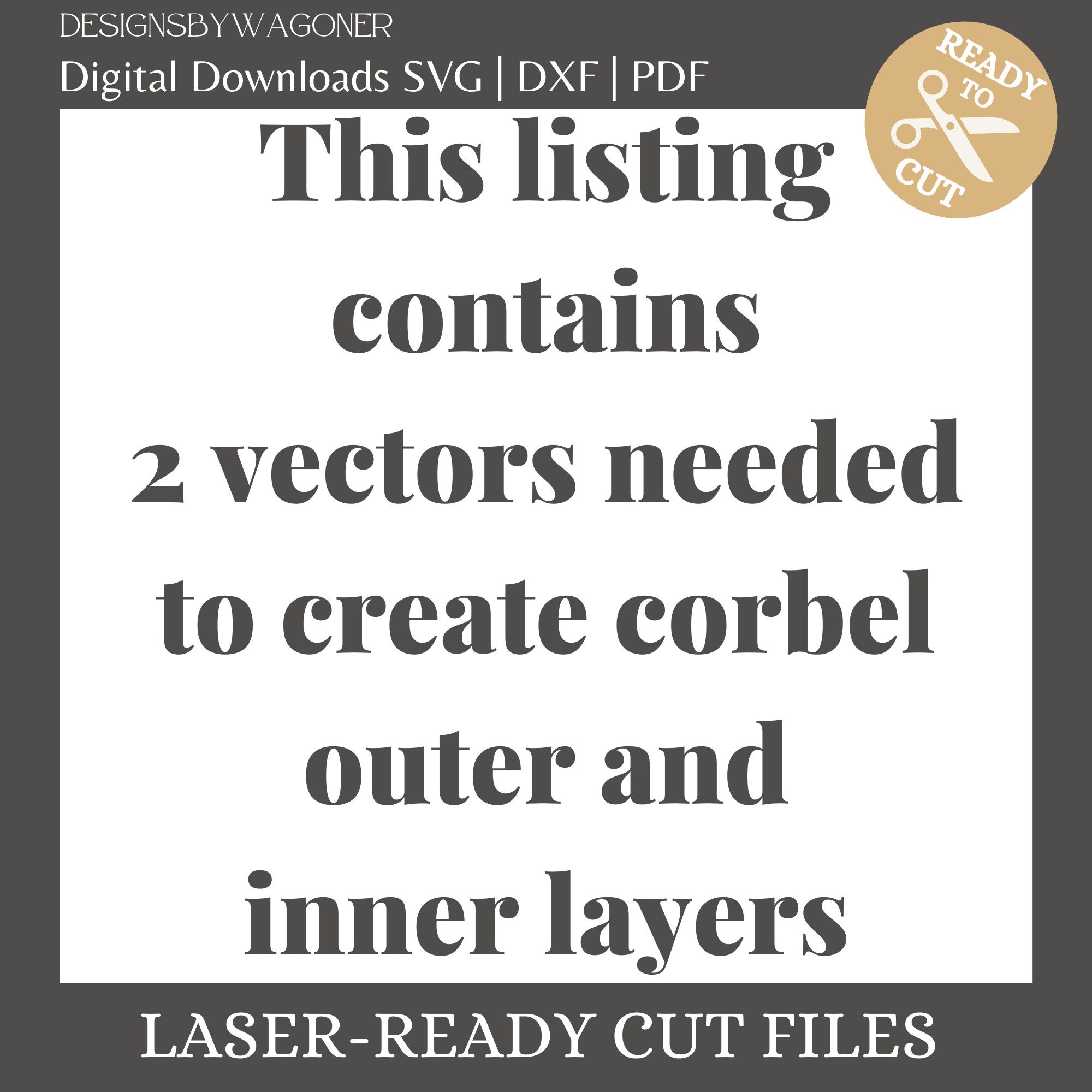 Cottage Style Corbel Cut File Dollhouse Glowforge Cnc File - Etsy