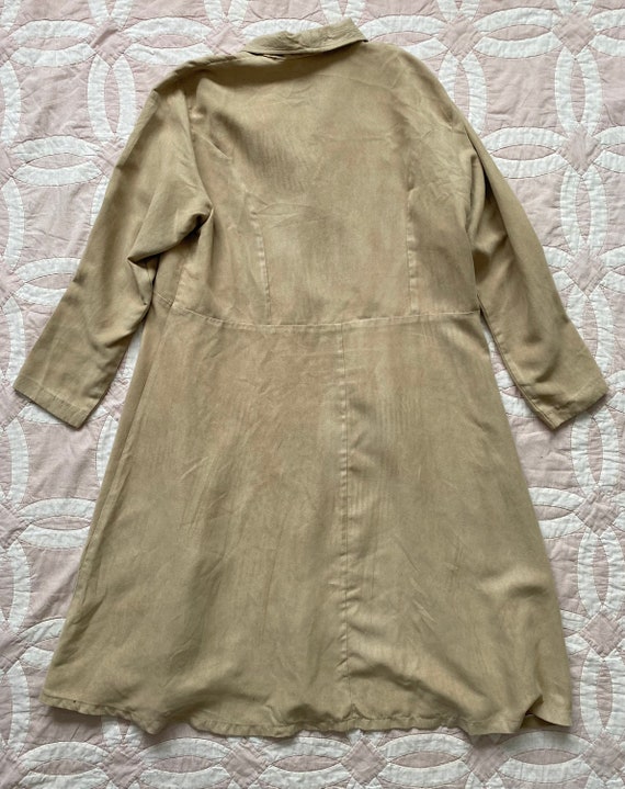 Vintage 1960’s / 70’s Light Tan Suede Duster Button F… - Gem