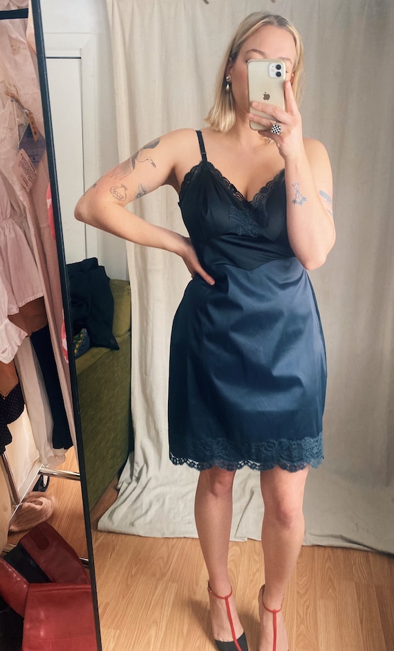 50s nylon slip black - Gem