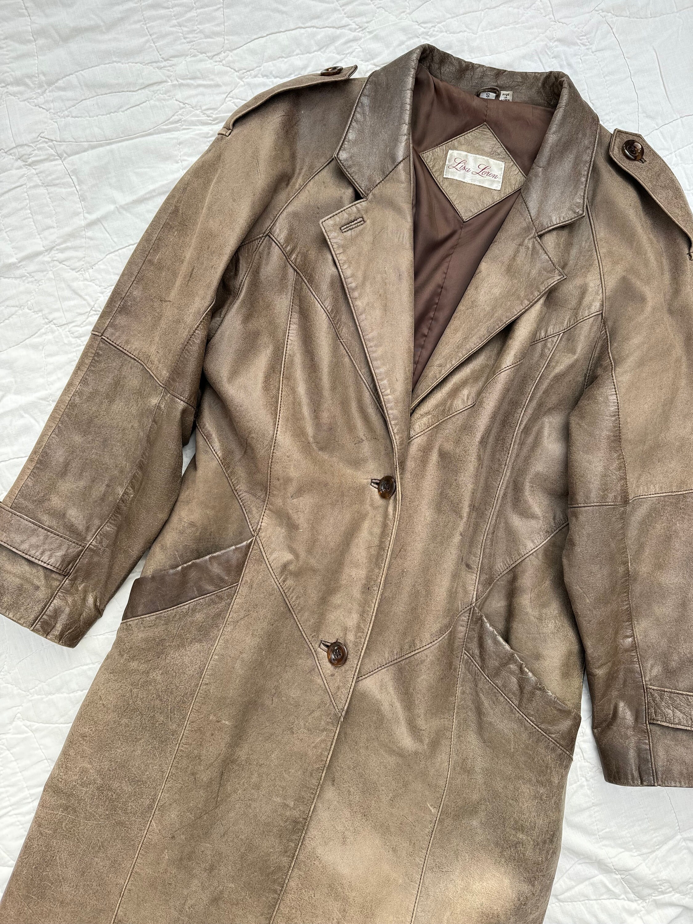 80's Leather Duster - Etsy 80's Leather Duster - Etsy