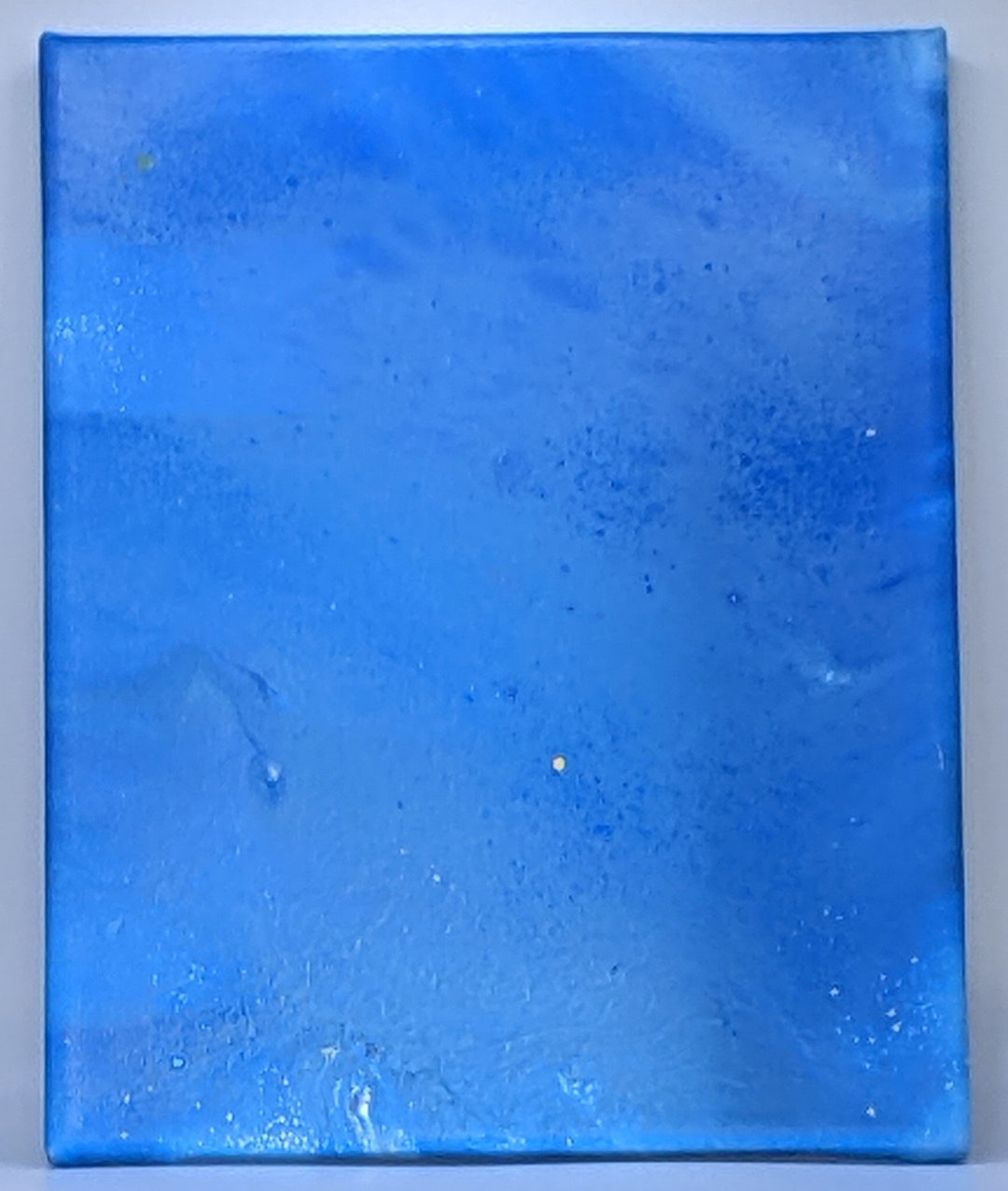 Blue & Pearl 8x10 Acrylic Painting on Stretched Canvas - Etsy