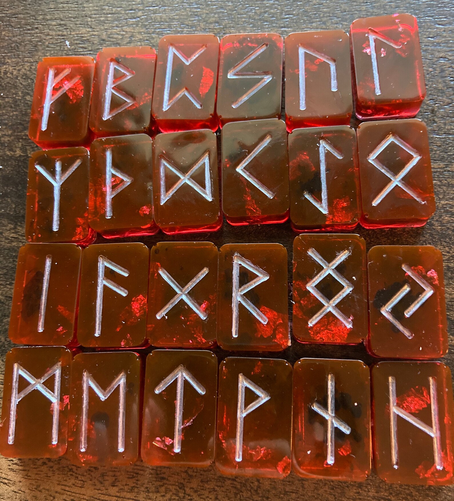 SECONDS "blood Pact" Divination Rune Set - Etsy