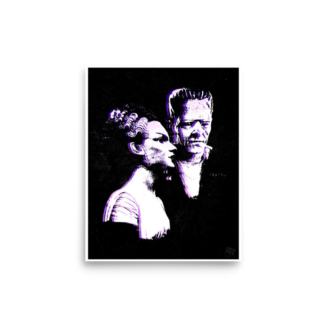 Monster Couple 8x10 In. Matte Print Poster - Etsy