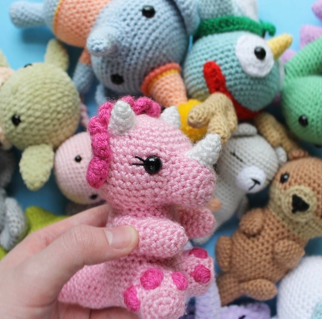 Trixie the Triceratops, PATTERN ONLY, Crochet Pattern, Instant Download ...
