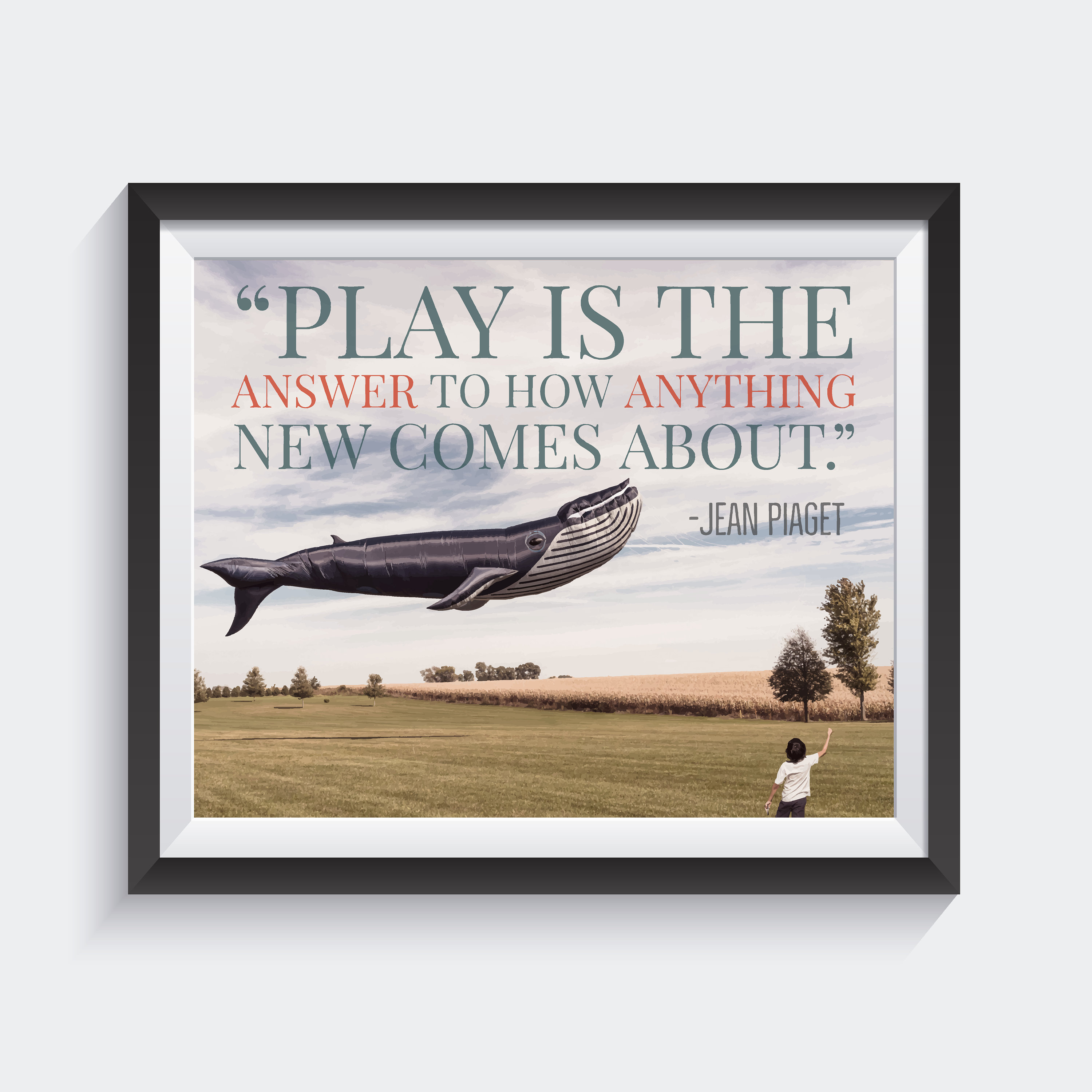 Jean Piaget Quote Poster – Instant Download – Play is the Answer ...