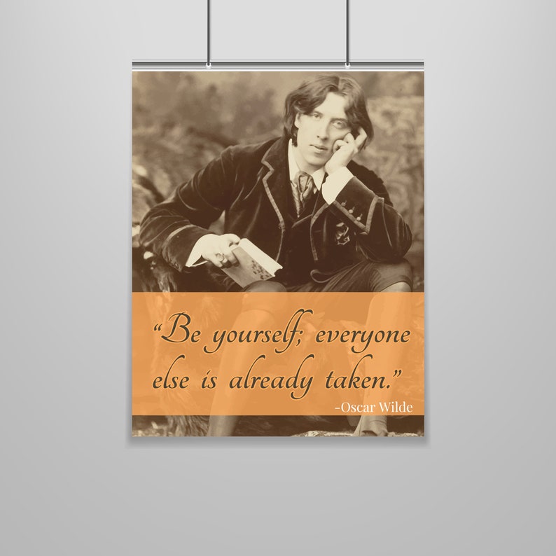 Oscar Wilde Quote Poster – Instant Download – Motivational ...