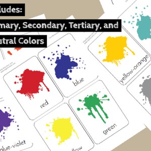 Colors | Card Sorting Activity | Montessori | Three Part Cards | 3 Part ...