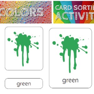 Colors | Card Sorting Activity | Montessori | Three Part Cards | 3 Part ...