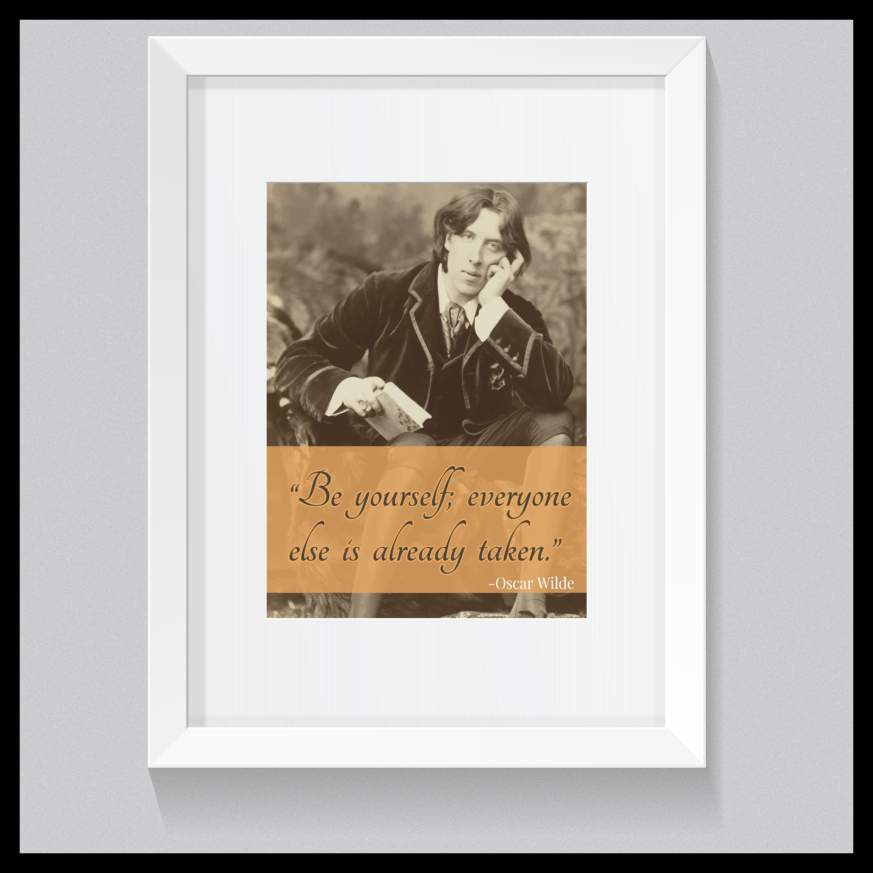 Oscar Wilde Quote Poster – Instant Download – Motivational ...