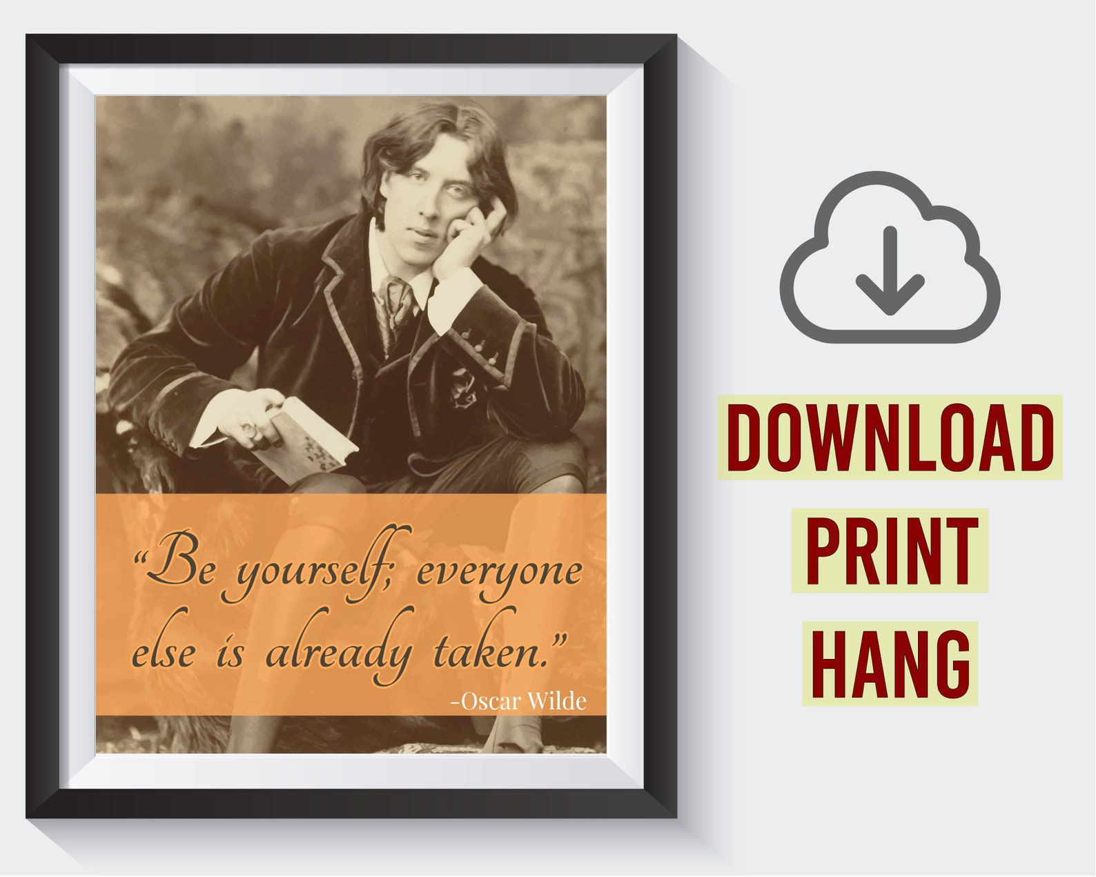 Oscar Wilde Quote Poster – Instant Download – Motivational ...