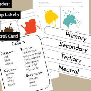 Colors | Card Sorting Activity | Montessori | Three Part Cards | 3 Part ...