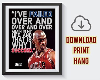 Jordan Motivational Poster - Etsy
