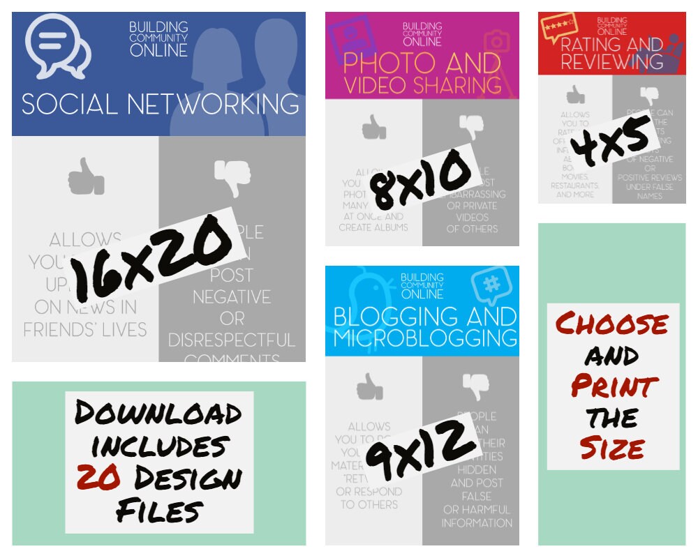 Media Literacy Posters - Digital Literacy - Social Media - Digital ...