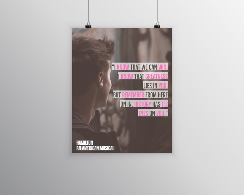 Hamilton an American Musical - Motivational 7 Poster Set ...