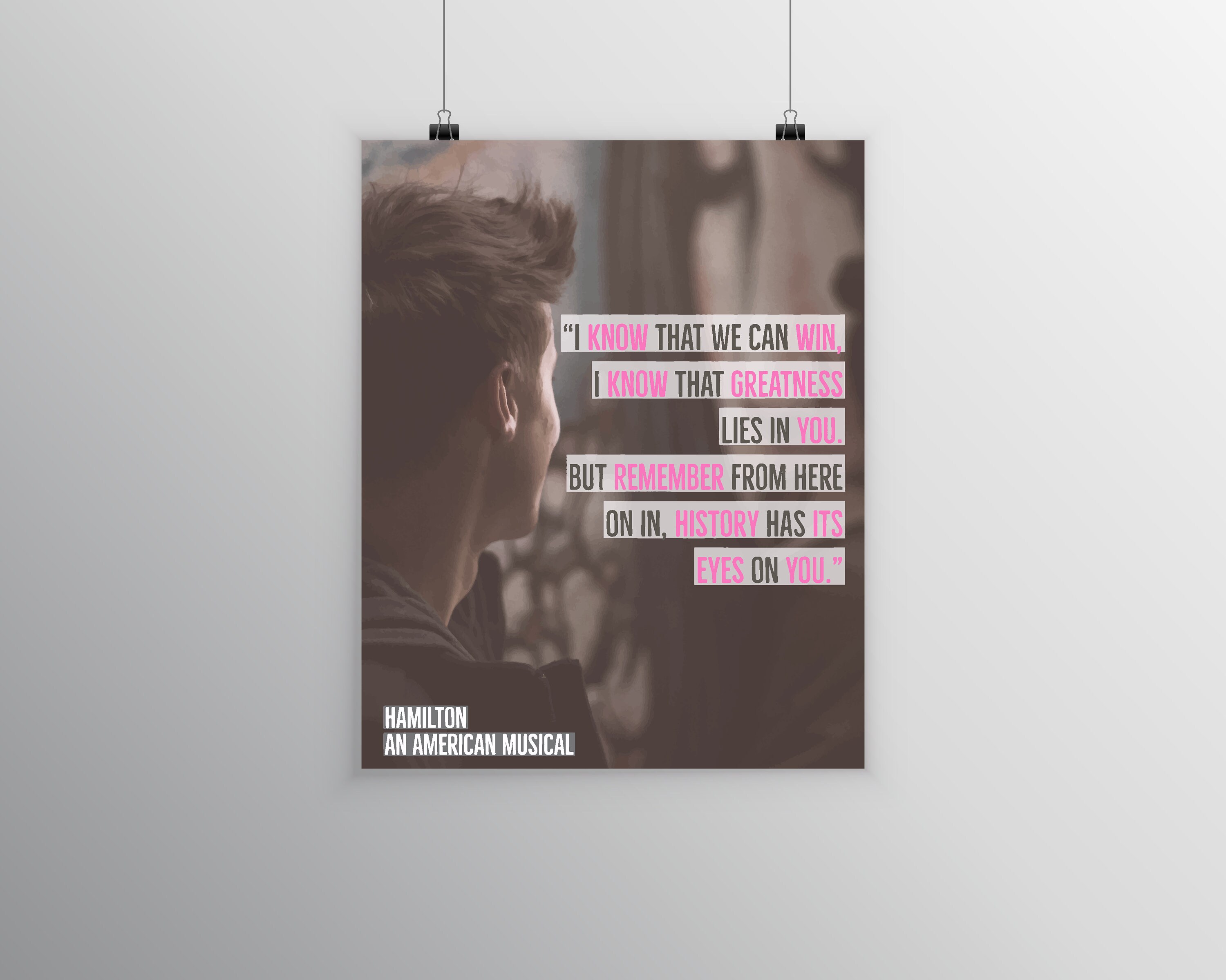 Hamilton an American Musical - Motivational 7 Poster Set ...