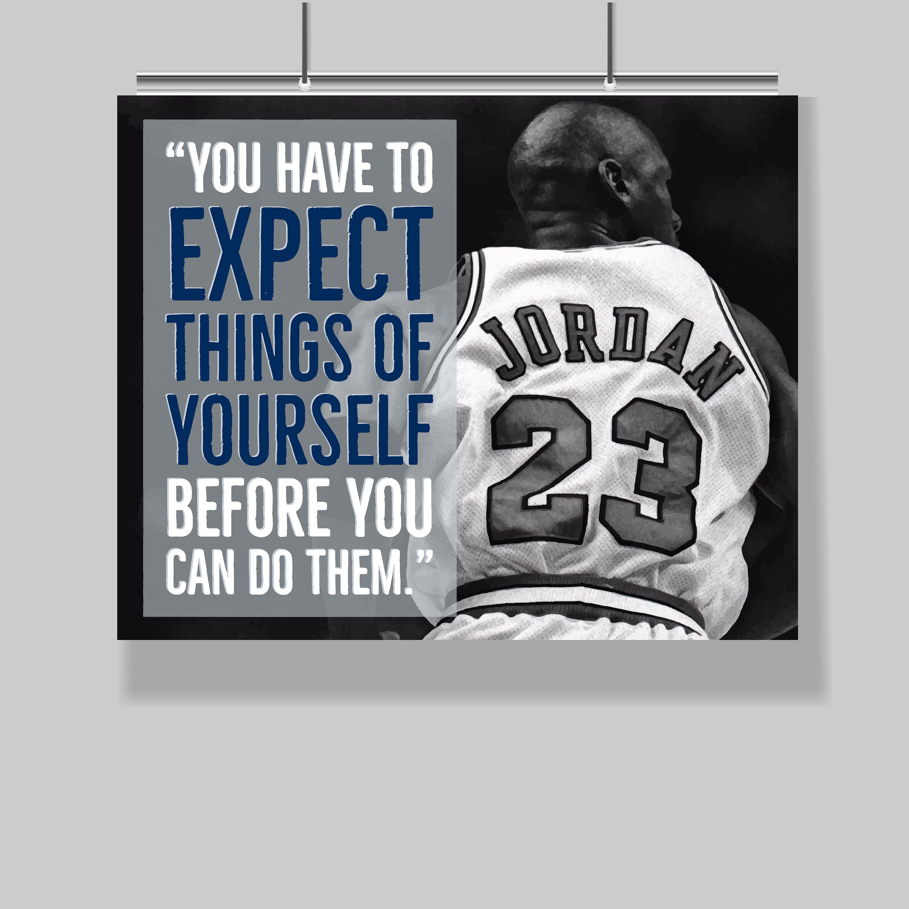 Michael Jordan Quote Poster – Instant Download – Expect Things – NBA ...