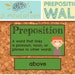 Preposition Wall | Parts of Speech Posters | Grammar Posters ...