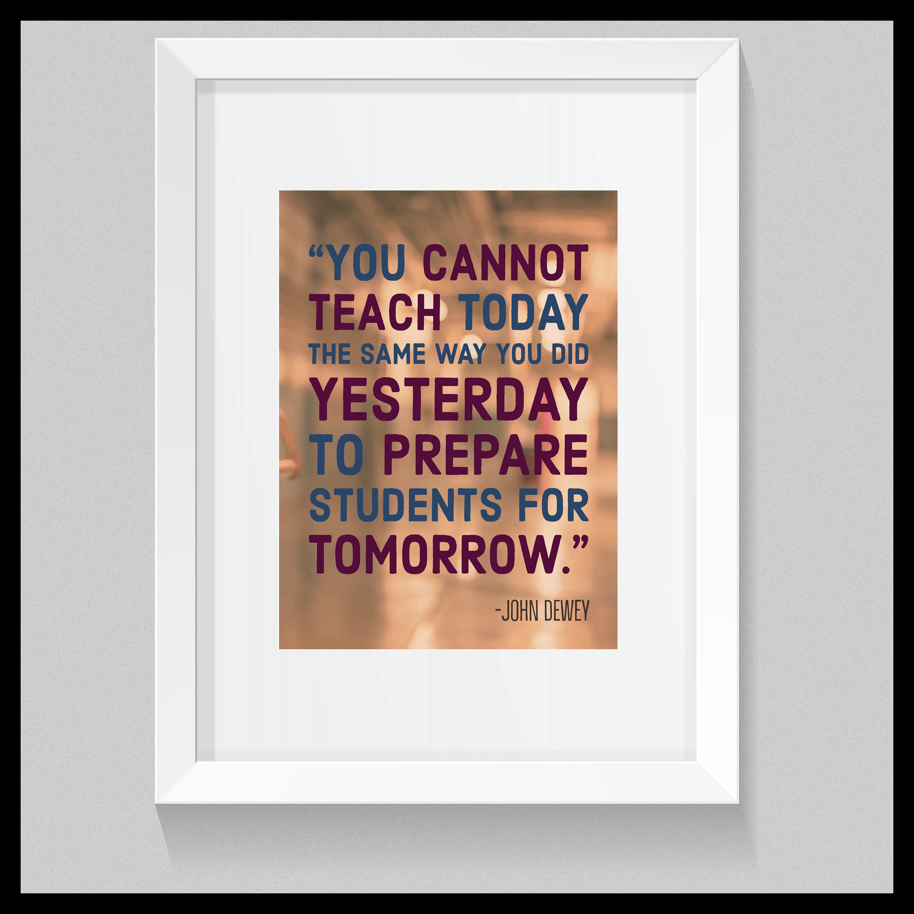 John Dewey Quote Poster – Instant Download – Prepare Students ...