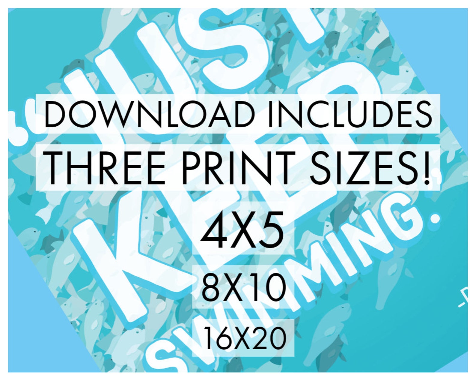 Dory Quote Poster - Inspirational Quote - Motivational - Growth Mindset ...