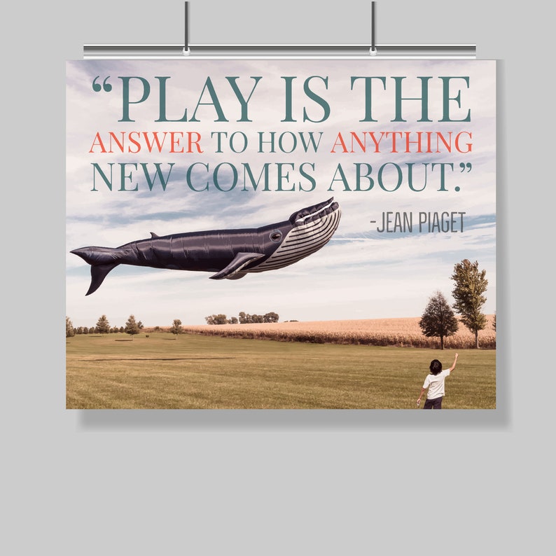 Jean Piaget Quote Poster – Instant Download – Play is the Answer ...