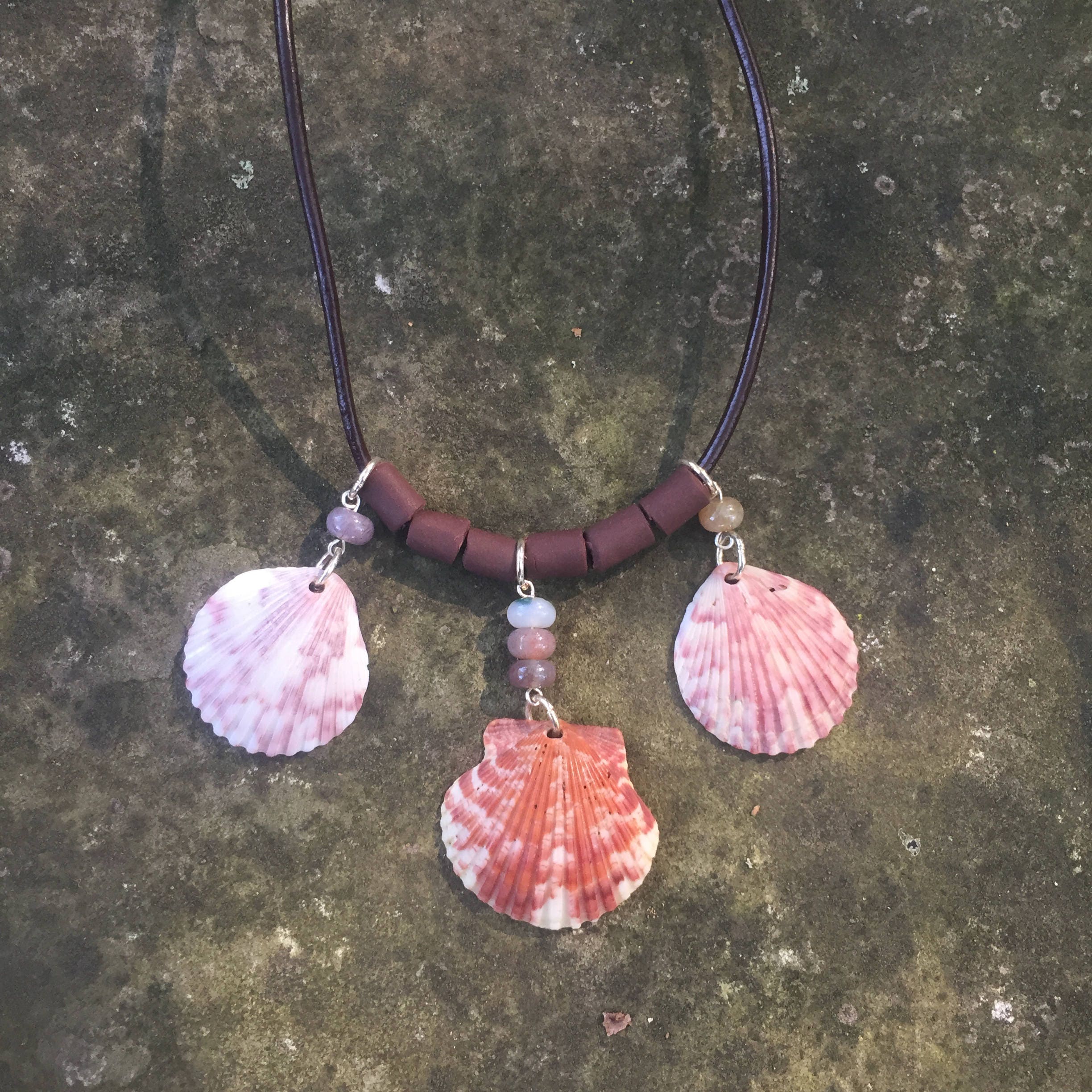 Scallop Shell Necklace - Etsy