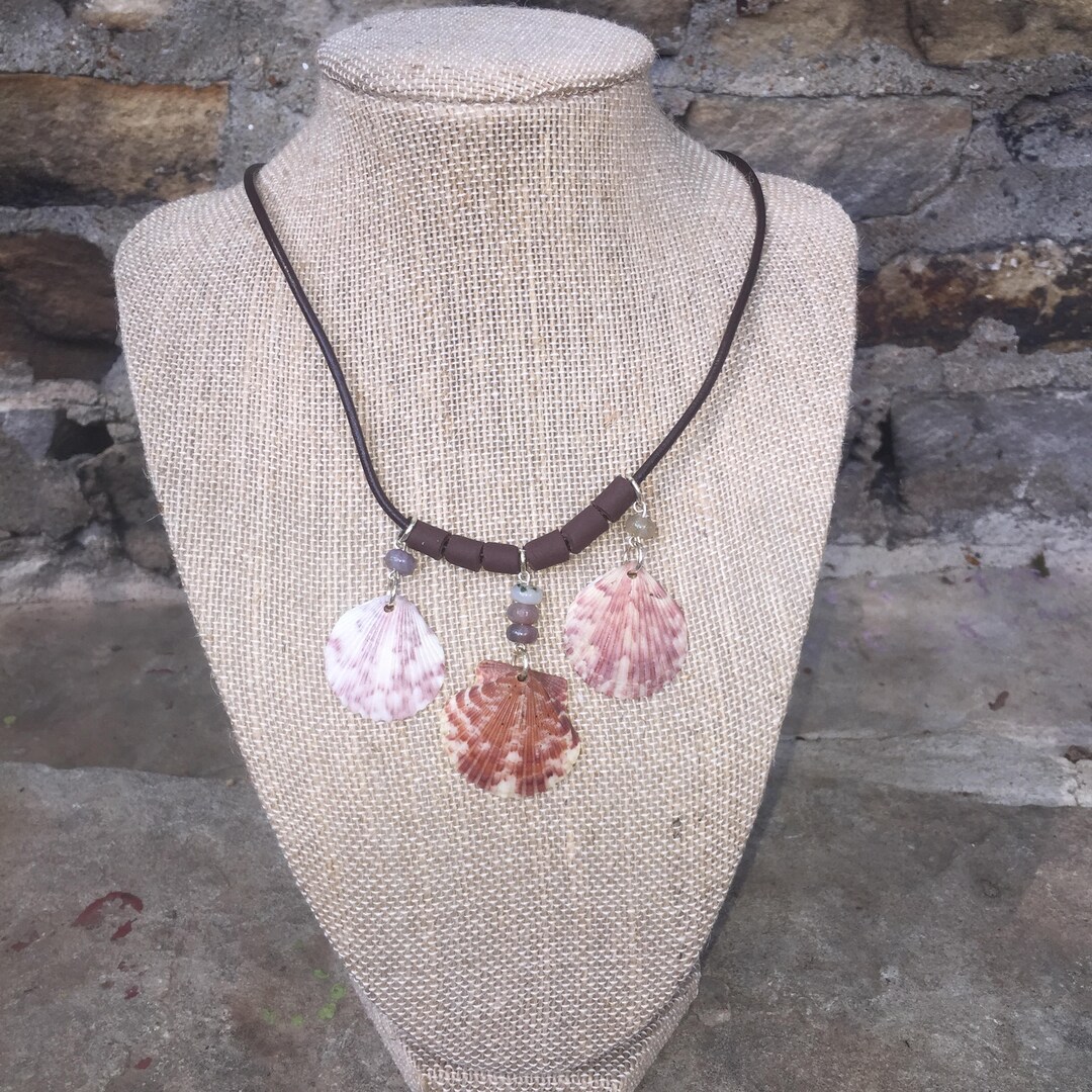 Scallop Shell Necklace - Etsy