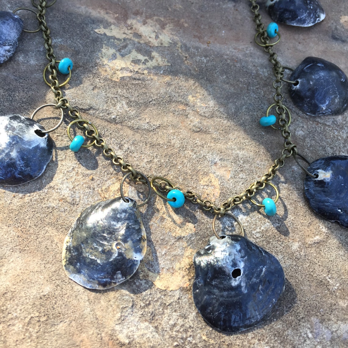 Shingle Shell Necklace - Etsy