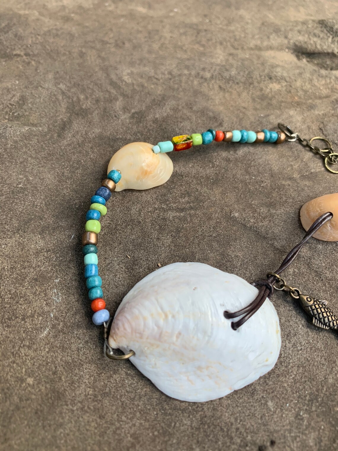 Sea Shell Ankle Bracelet - Etsy