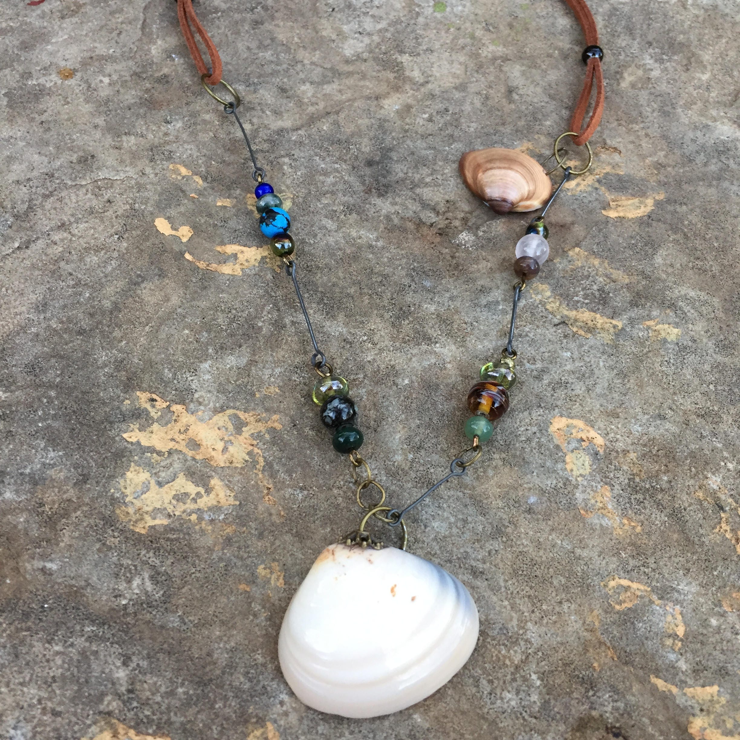 Clam Shell Necklace - Etsy