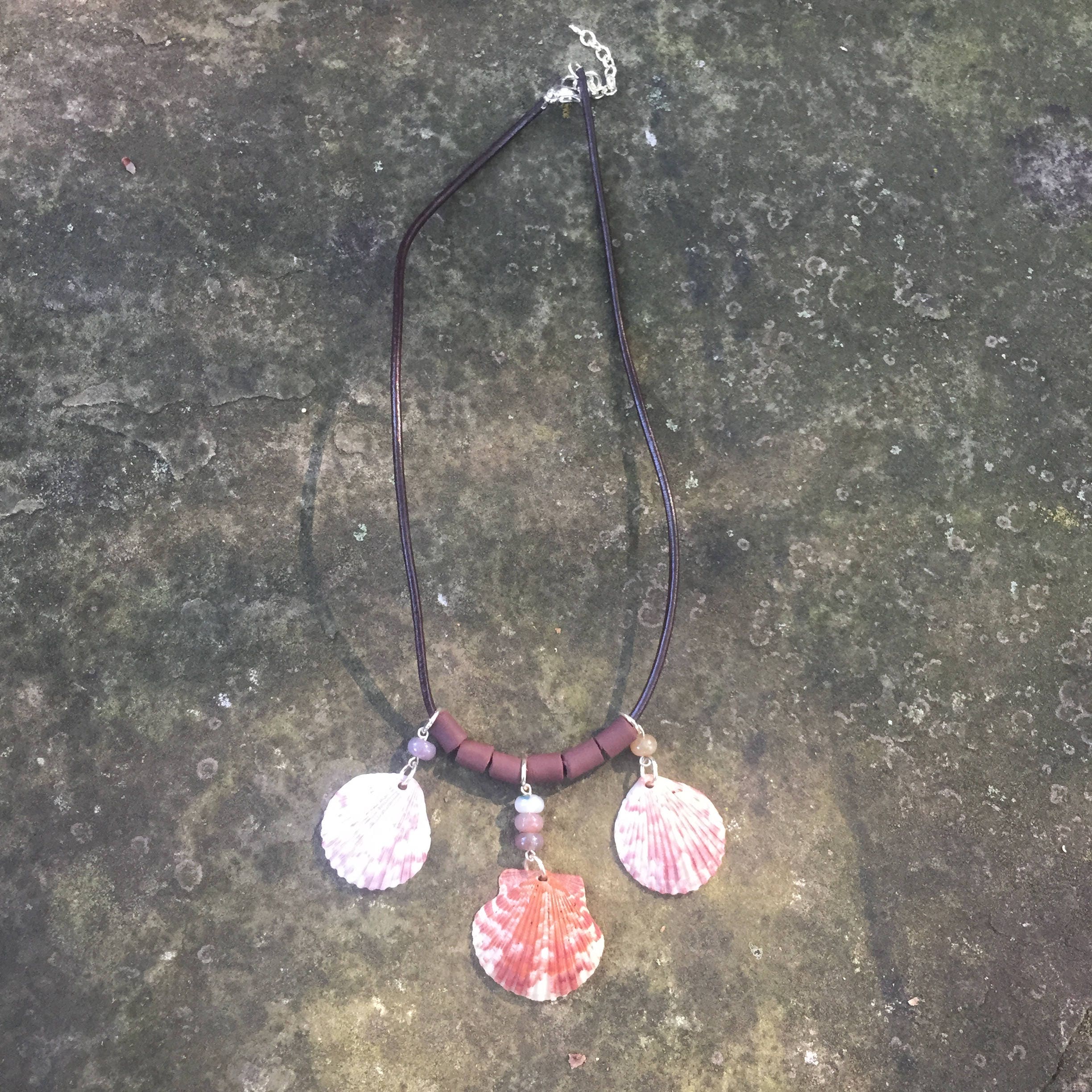 Scallop Shell Necklace - Etsy