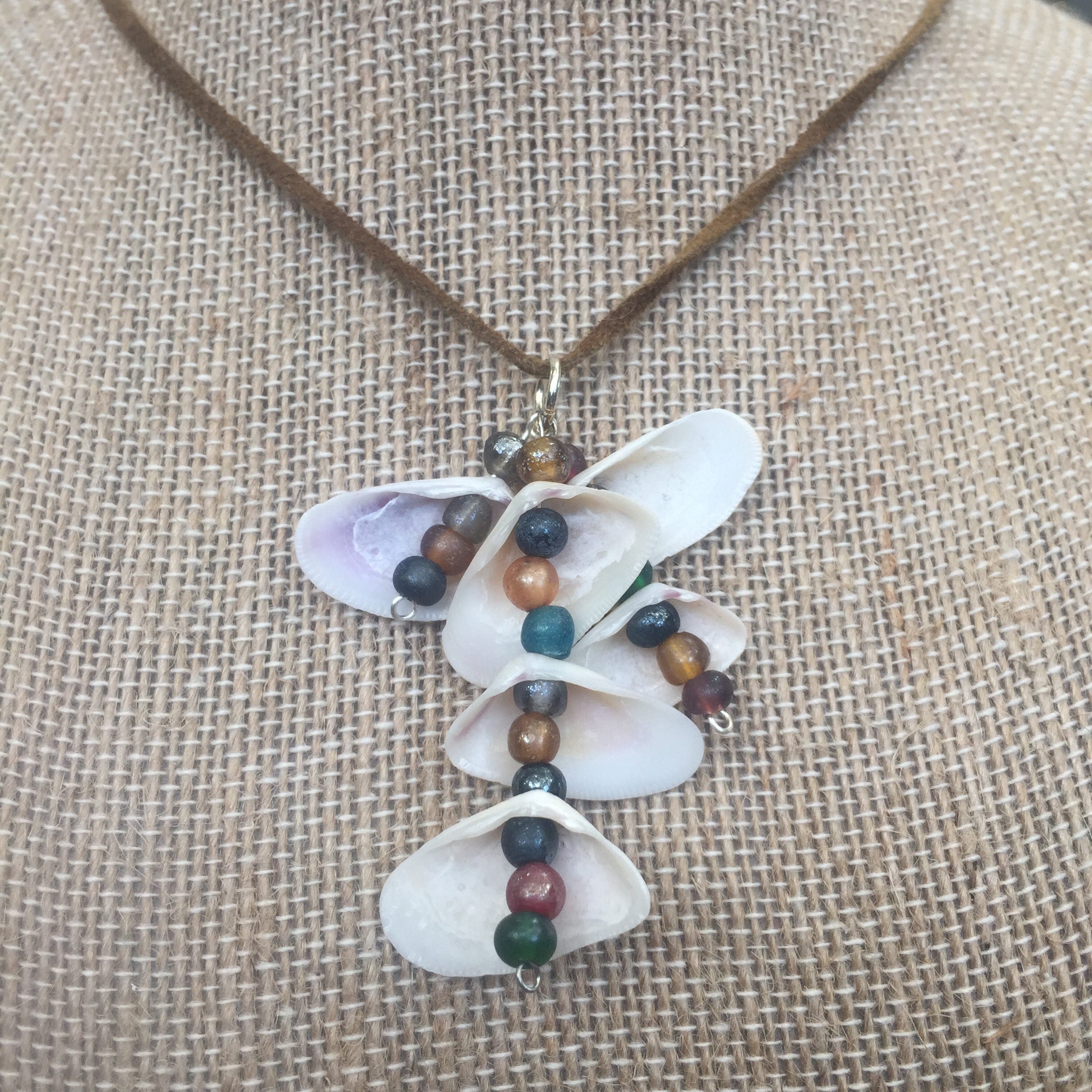 Coquina Shell Necklace and Earring Set - Etsy