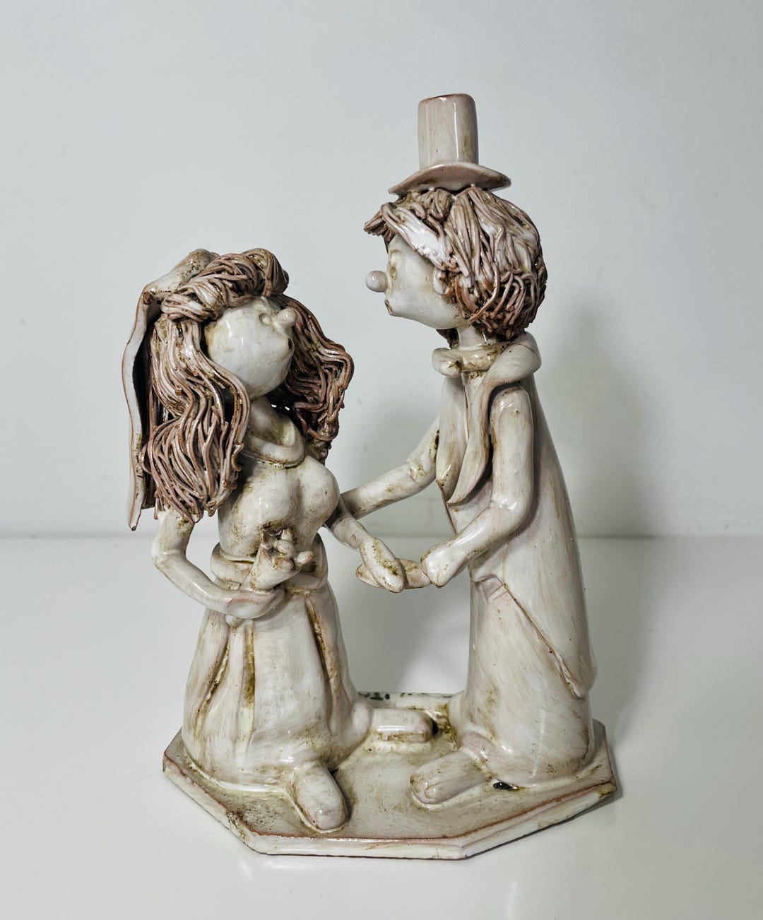 Italian Bencini Sclupture of a Bride and Groom, Wedding Sculpture ...