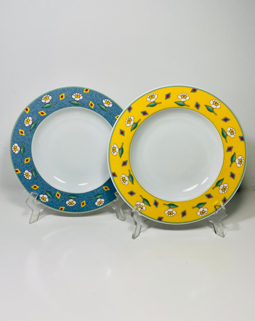 Villeroy and Boch Switch 1 Ava Yellow and Ava Blue Soup Bowls, 1990s - Etsy