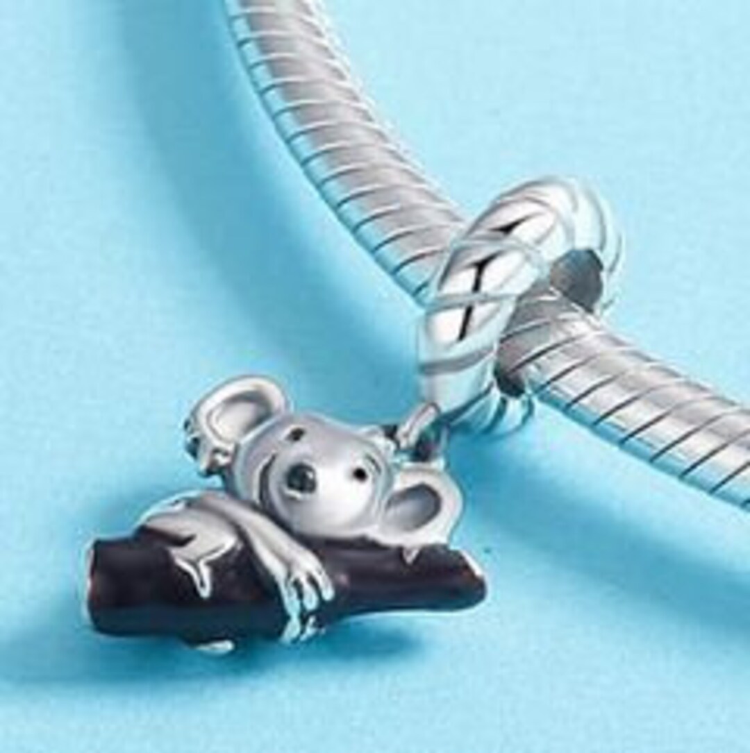 Genuine Sterling Silver Charm - Australian Koala - Bead Charm - Fits ...