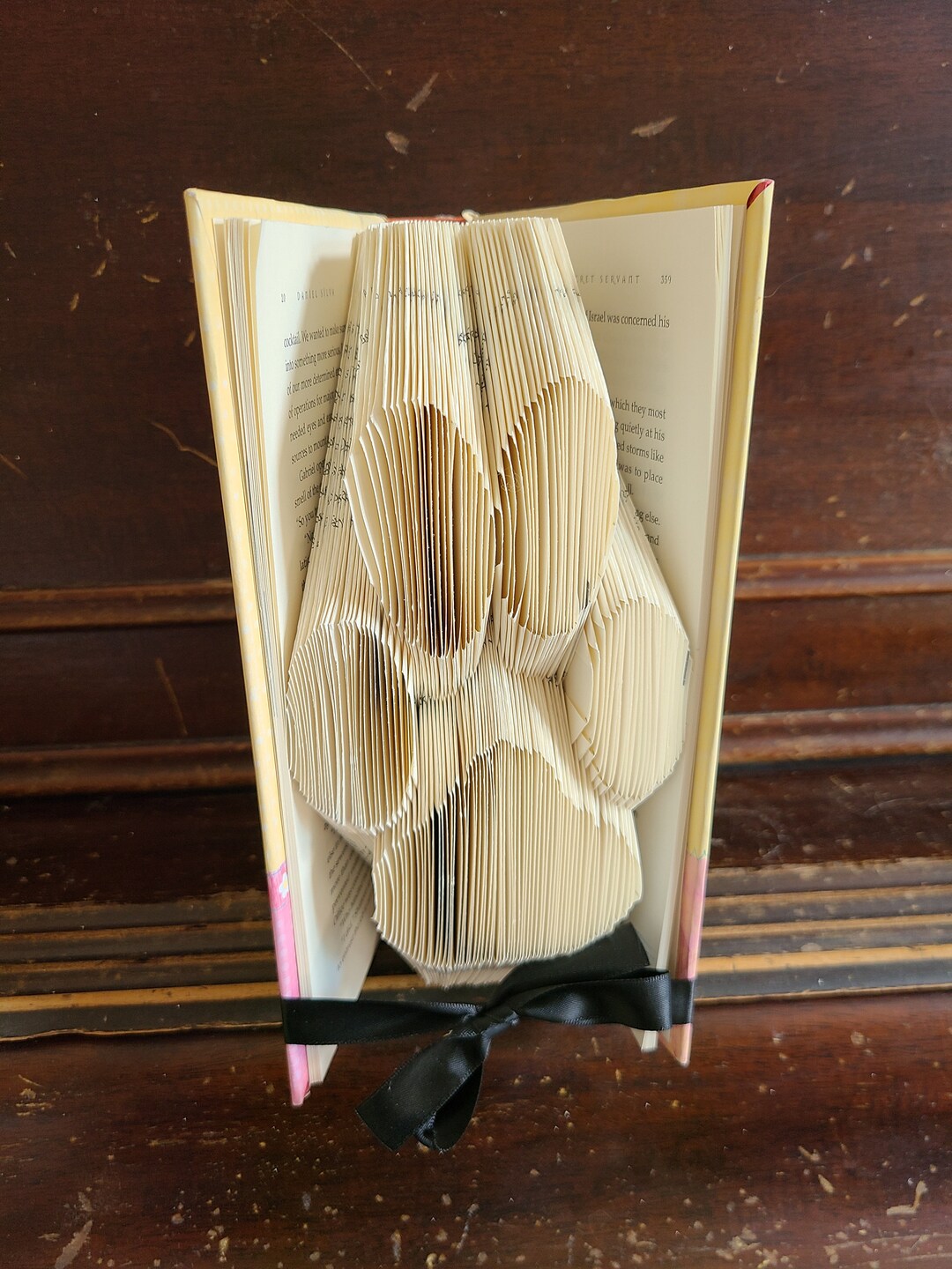 Paw Print Folded Book Art - Etsy