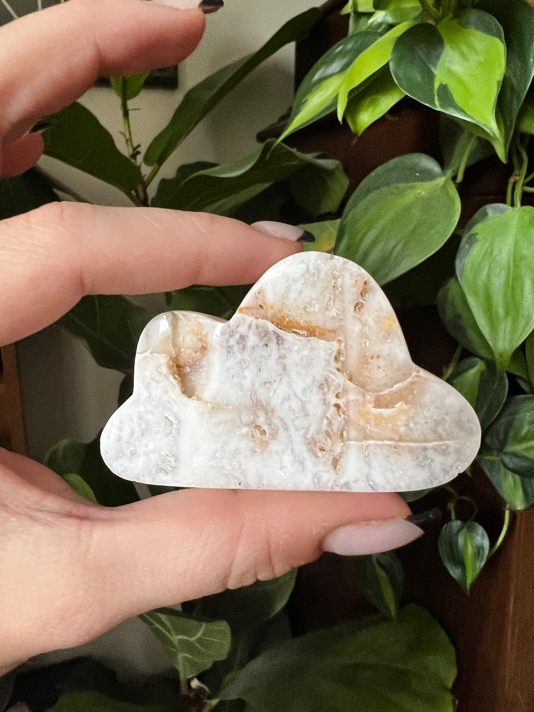 Snow Agate Plume Cloud Crystal - Etsy