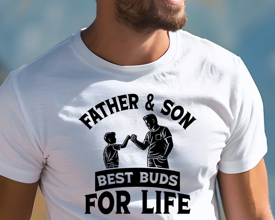 Father & Son Best Buds for Life SVG PNG Kashcraftcreations - Etsy