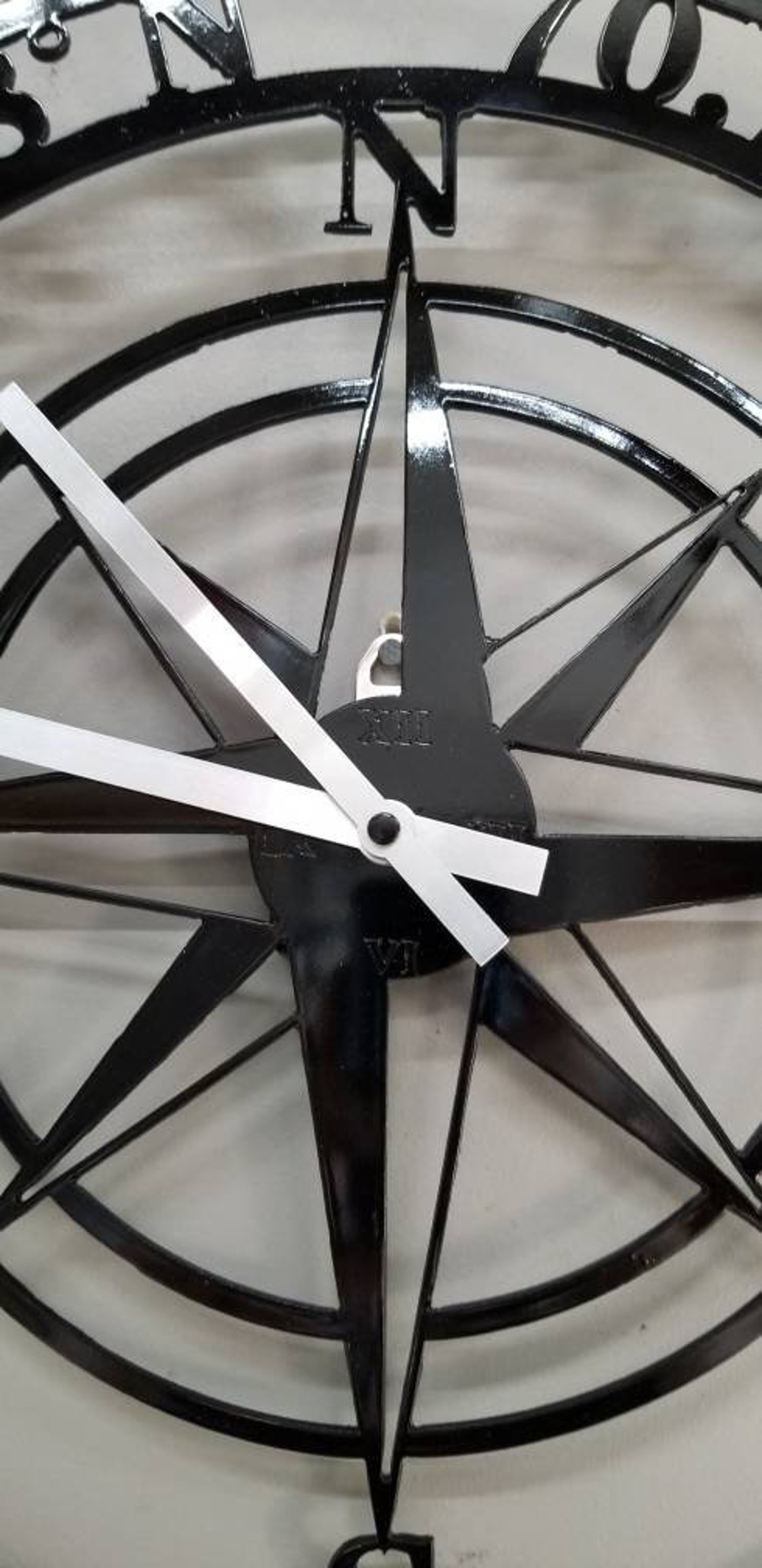 Metal Compass Rose - Clock - Etsy Canada