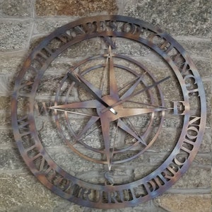 Metal Compass Rose - Clock - Etsy