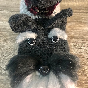 Schnauzer: Slippers, Handmade, Crochet, Customizable - Etsy