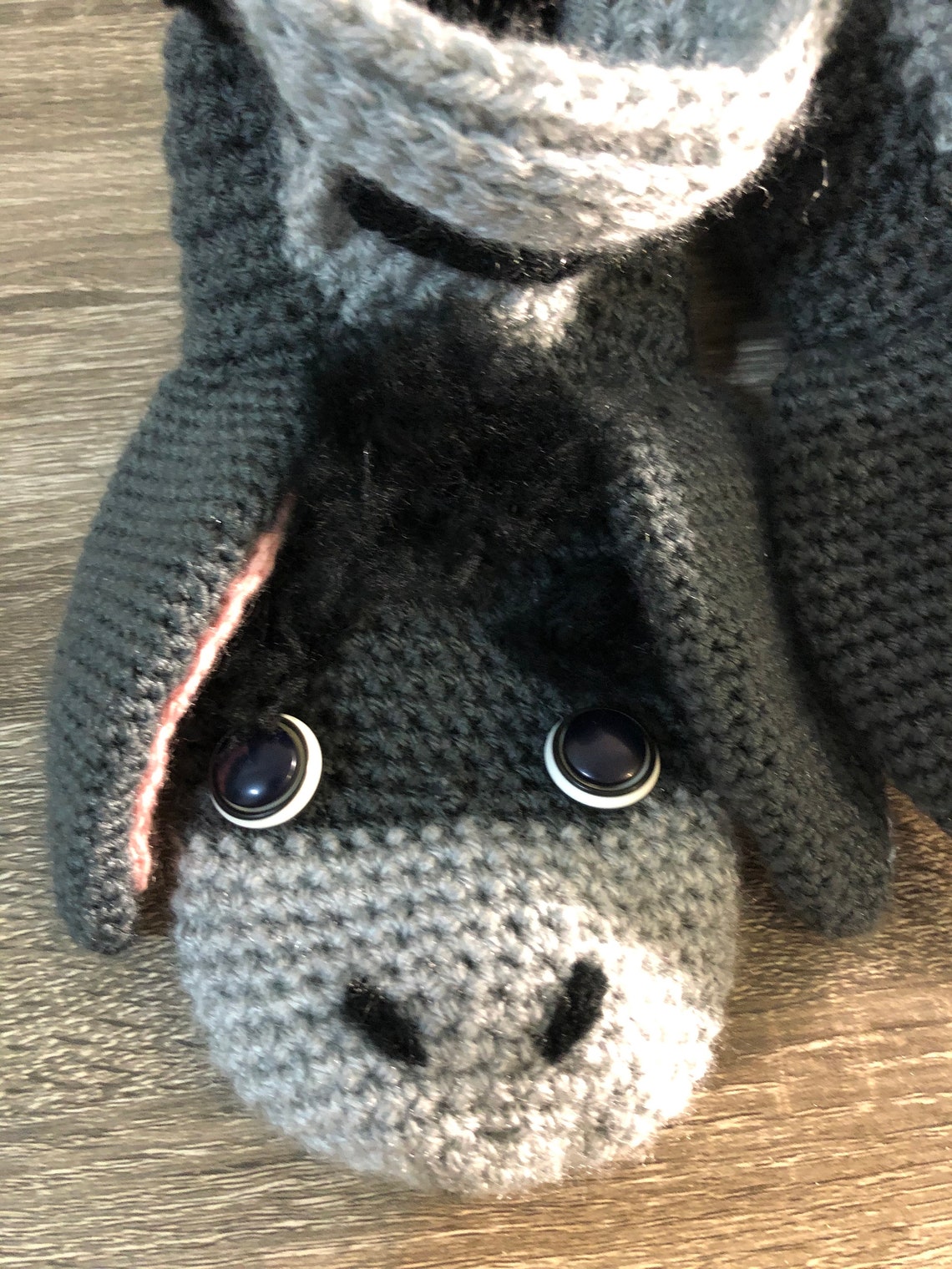 Gray Donkey: Slippers Handmade Crochet | Etsy