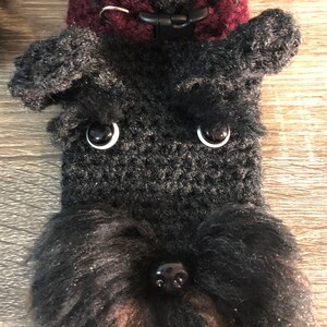 Schnauzer: Slippers, Handmade, Crochet, Customizable - Etsy