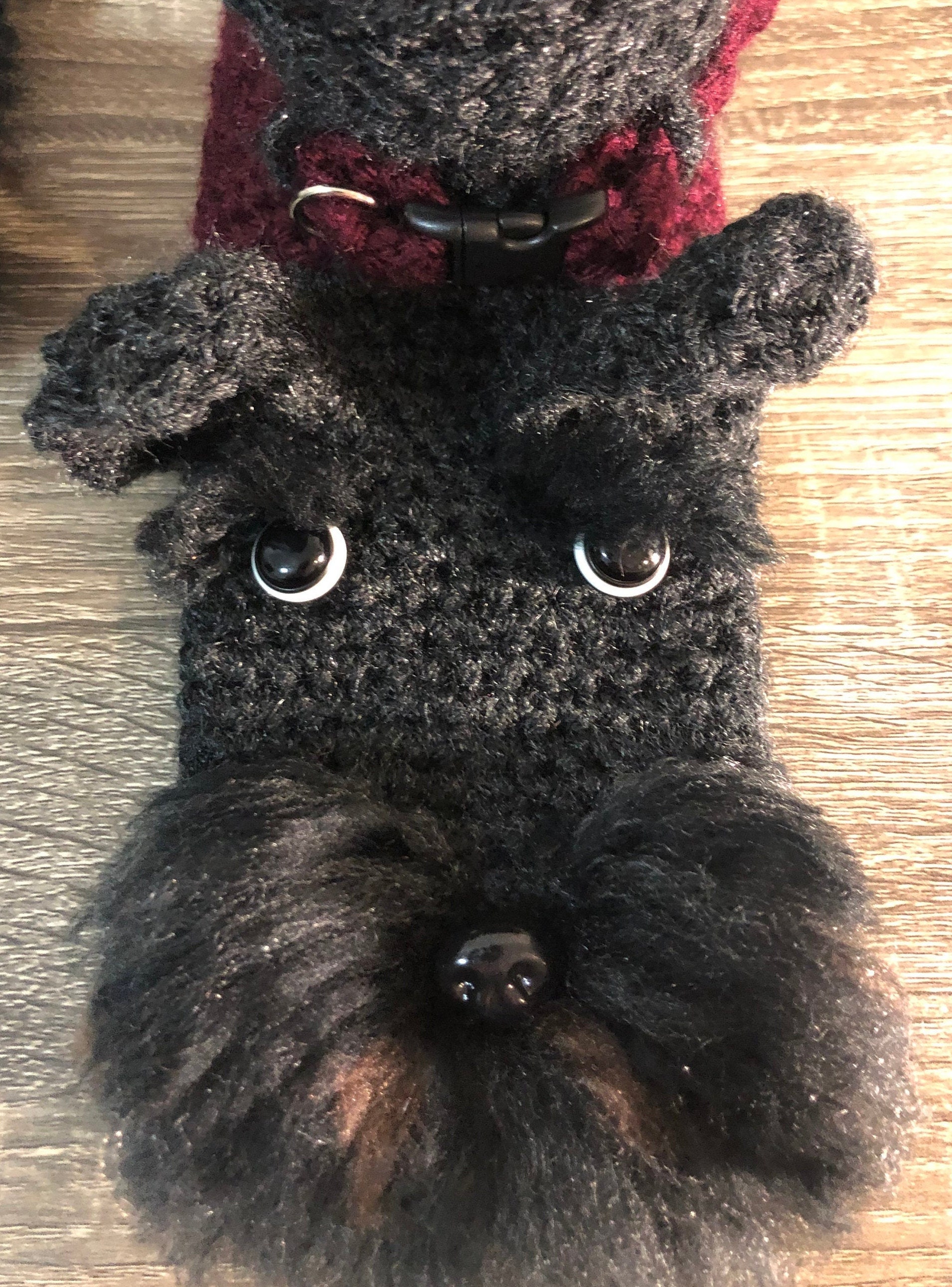 Schnauzer: Slippers, Handmade, Crochet, Customizable - Etsy