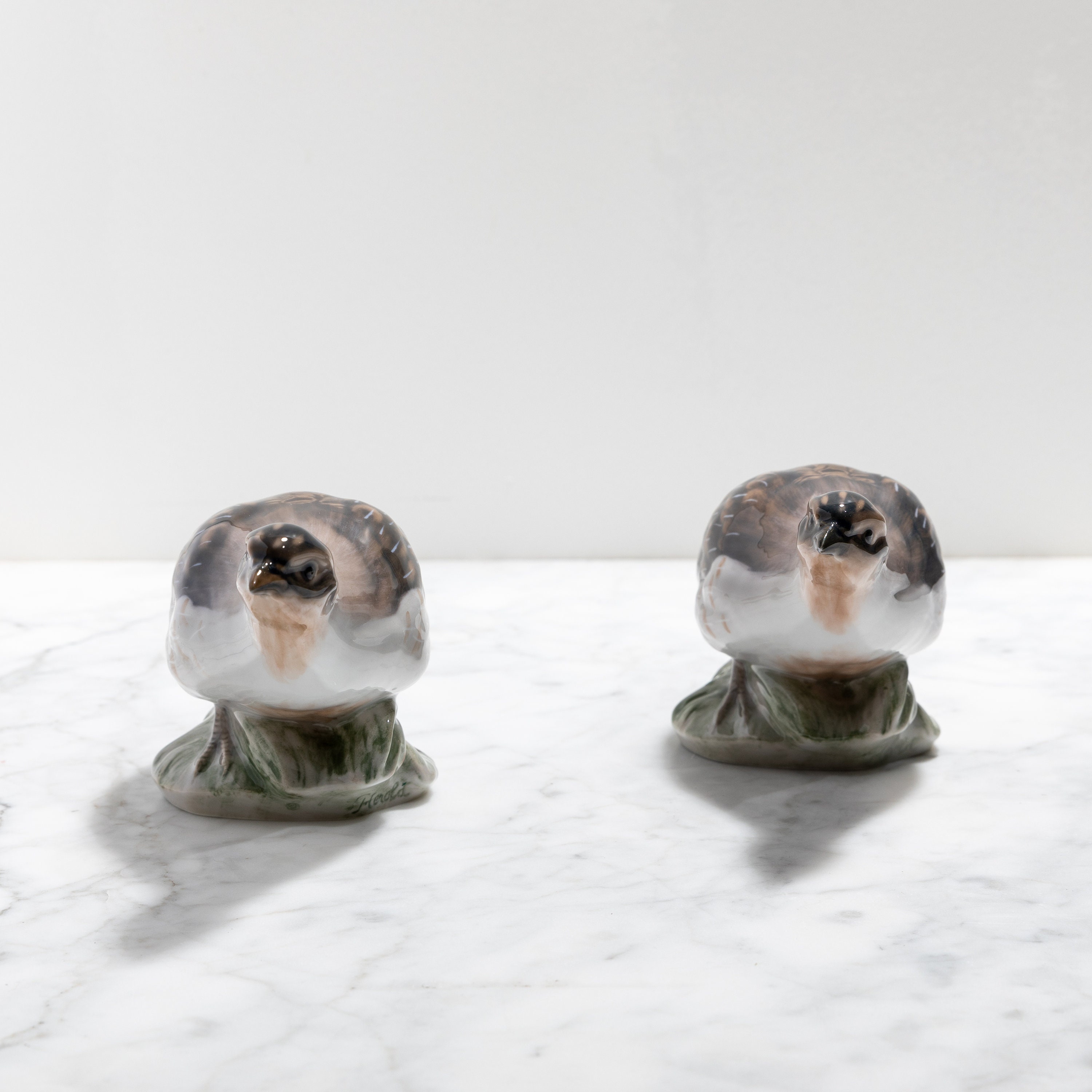 Pair of Vintage Danish Porcelain Partridge Figurine by Royal - Etsy