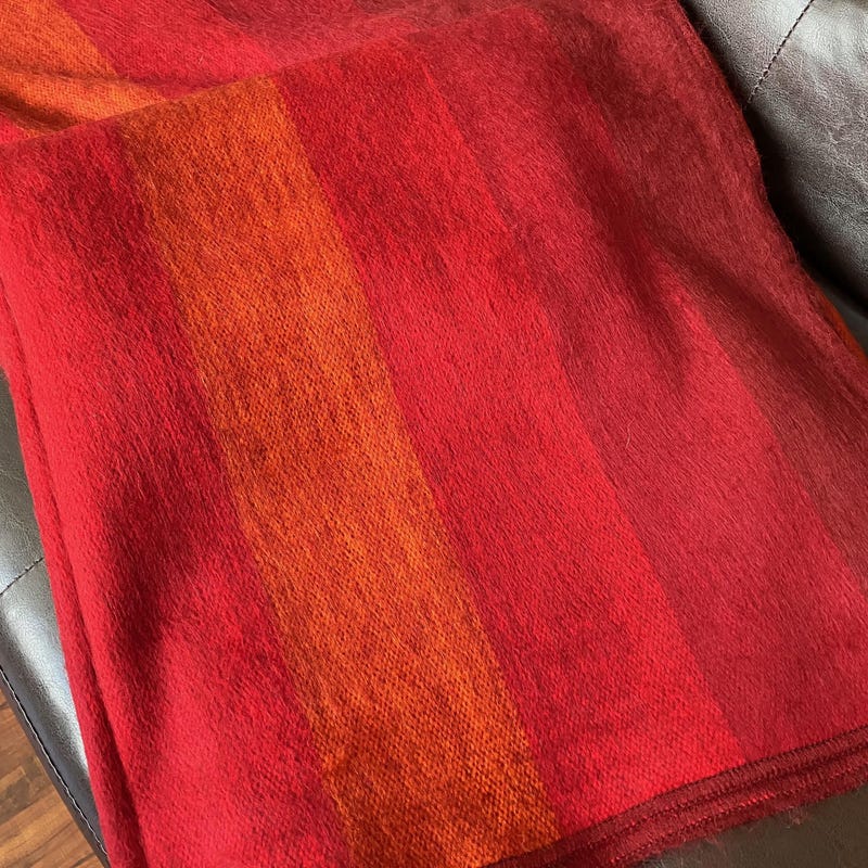 Red Throw Blanket - Etsy