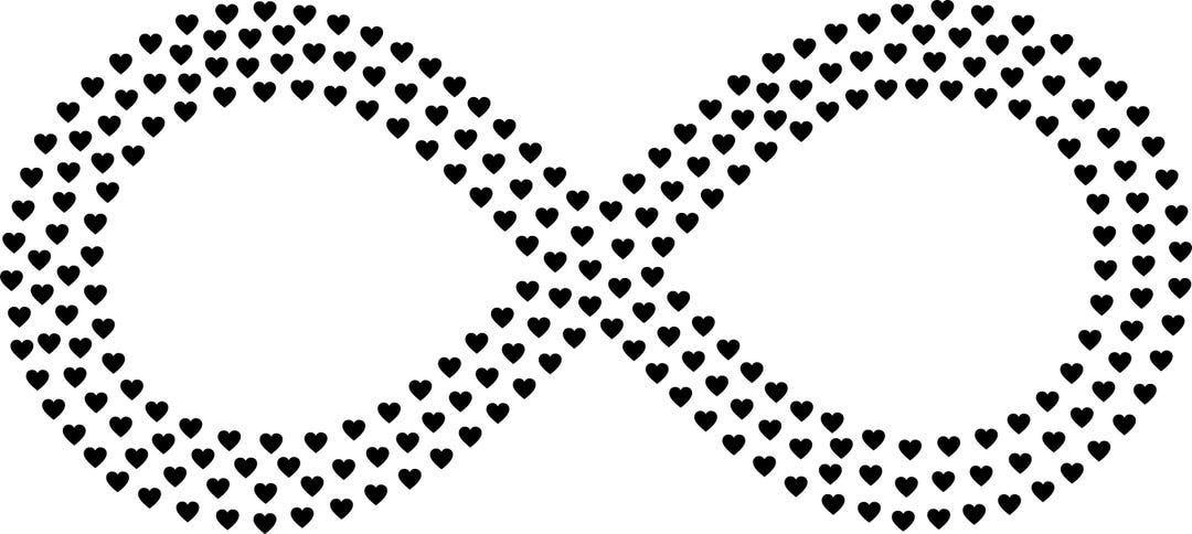 Infinity of Hearts - Love Infinity SVG File - Etsy